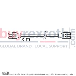 3842563250 - CONNECTING CABLE GST MINI L=3 M - BuyRexroth